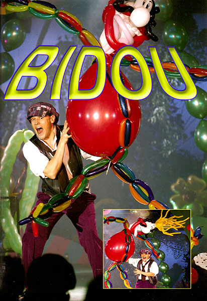 Bidou, intervenant sculpture sur ballons